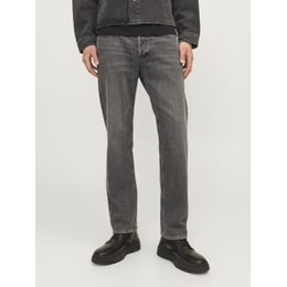 Jack & Jones JACK & JONES Herren Loose-fit-Jeans "JJICHRIS JJORIGINAL SBD 921 SN", schwarz, Gr. 33, Abriebeffekte, Denim/Jeans, Obermaterial: 100% Baumwolle,