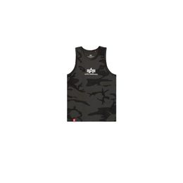Herren Muscleshirt "Basic Tank ML Camo", schwarz, Gr. S, Alpha Industries, Obermaterial: 100% Baumwolle, Shirts