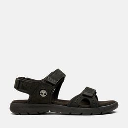 Timberland Damen Sandale "Governor's Island 2 STRAP SANDAL", Gr. 41,5, schwarz, Leder, Textil, Schuhe