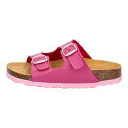 Lico M&auml;dchen Hausschuh "Pantolette Bioline Kids", Gr. 28, rosa, Synthetik, Schuhe
