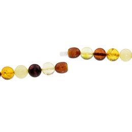 OSTSEE-SCHMUCK Damen Gliederkette "OSTSEE-SCHMUCK Kette Kugel 8 mm Kette Kugel 8 mm", 42cm, Bernstein, L: 42, braun, Bernstein, Halsketten