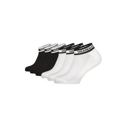 alife and kickin ALIFE & KICKIN Damen Socken "Herren 6 PACK - JohnnyAK", Gr. 43, wei&szlig;, 75% Baumwolle, 20% Polyester, 3% Polyamid, 2% Elasthan, Socken, kurze
