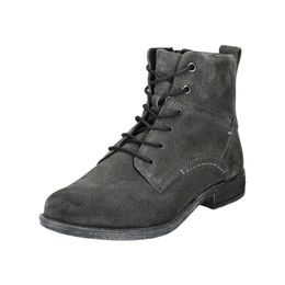 Josef Seibel Damen Schn&uuml;rstiefelette "Josef Seibel Stiefelette Veloursleder", Gr. 36, grau, Veloursleder, Schuhe