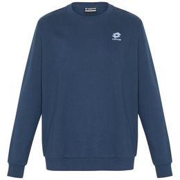 Lotto Herren Sweater, blau, Gr. XXL, unifarben, 75% Baumwolle, 22% Polyester, 3% Viskose, Sweatshirts, - mit kleiner Logostickerei