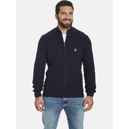 Jan Vanderstorm Herren Strickjacke "Strickjacke NORANDER", blau, Gr. 6XL, Obermaterial: 100% Baumwolle CO., Strickjacken