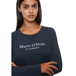 Marc O'Polo MARC O'POLO Damen Nachthemd "Mix & Match Cotton", Gr. XL, blau, Jersey, Obermaterial: 100% Baumwolle, bedruckt, unifarben, Kleider, mit kleinem