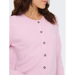 Jacqueline de Yong JDY Damen Strickjacke "JDYCHLOE LIFE L/S CARDIGAN KNT NOOS"sweet lila detail:melange, Gr. XXL, meliert, unifarben, Strick, Obermaterial: 52%
