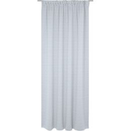 Vorhang WIRTH, B:132cm H:225cm, blau, Jacquard, Baumwolle, Polyester, Wohnzimmer, Gardinen, "Berwick"