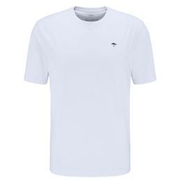 Fynch-Hatton Herren T-Shirt "Fynch-Hatton Basic T-Shirt", wei&szlig;, Gr. 4XL, bestickt, unifarben, Jersey, Obermaterial: 100% Baumwolle, Shirts, mit