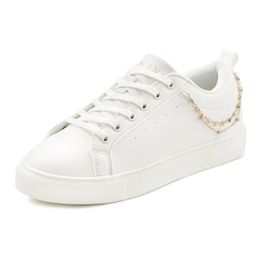 Lascana Damen Sneaker, Gr. 42, wei&szlig;, Obermaterial: 100% Lederimitat. Decksohle: 100% Textilmaterial. Futter: 100% Textilmaterial. Laufsohle: 100%