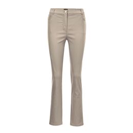GOLDNER Damen 2-in-1-Hose "Kurzgr&ouml;&szlig;e Bequeme Hose LOUISA COMFORT+", beige, Gr. 27, Obermaterial: 84% Baumwolle CO. 14% Polyamid PA. 2% Elasthan EL.,