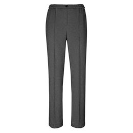 GOLDNER Damen Schlupfhose "Thermo-Jerseyschlupfhose MARTHA", grau, Gr. 42, Obermaterial: 70% Baumwolle CO. 30% Polyester PES., Hosen