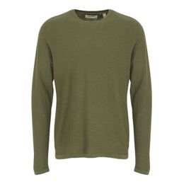 Blend Herren Strickfleece-Pullover "Strickpullover BHAbas", gr&uuml;n, Gr. L, Obermaterial: 100% Baumwolle CO., Pullover