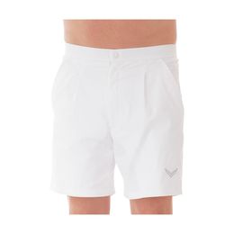 TRIGEMA Herren Trainingshose "TRIGEMA Tennis- und Freizeitshort", wei&szlig;, Gr. XL, 48% Baumwolle, 48% Polyester, 4% Elasthan, Hosen