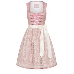 N&uuml;bler N&Uuml;BLER Damen Dirndl "Dirndl midi Greta", rosa, Gr. 38, Obermaterial: 100% Polyester PES., Kleider