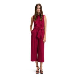 Betty Barclay Damen Overall "Damen Jumpsuit mit Eingrifftaschen", rot, Gr. 48, Obermaterial: 88% Polyester, 12% Elasthan., Overalls, Form