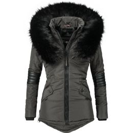 Navahoo Damen Winterjacke "Nirvana", grau, Gr. S, Oberstoff: 100% Polyester, Futter: 100% Polyester, Wattierung: 100% Polyester, Ärmelfutter: 100%