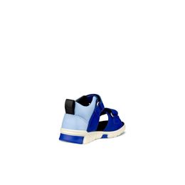 Ecco Baby Lauflernschuh "MINI STRIDE SANDAL", Gr. 28, blau, Leder, kontrastfarbene Details, Schuhe, Sandale, Sommerschuh, Urlaubschuh mit