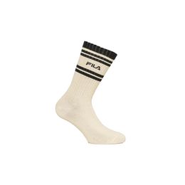 Fila Herren Tennissocken "JUNIOR BOY LIFESTYLE NORMAL PLAIN SOCKS", Gr. 27, beige, Baumwollmischung, Socken, mit sportlichem Streifenbund