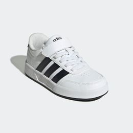 Mädchen Sneaker "BREAKNET 3.0 KIDS", adidas Sportswear, Gr. 34, schwarz-weiß, Synthetik, Schuhe