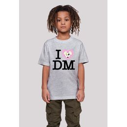 T-Shirt F4NT4STIC "Danger Mouse I Love DM", Mädchen, Gr. 110/116, erdgrau, Obermaterial: 100% Baumwolle, regular fit, Rundhals, ohne Bündchen, Shirts T-Shirt, Premium Qualität