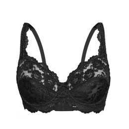 Sassa Mode SASSA Damen B&uuml;gel-BH "B&uuml;gel BH CLASSIC LACE", Gr. 85, schwarz, Spitze, Obermaterial: 90% Polyamid PA. 10% Elasthan EL., BHs