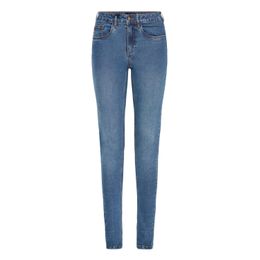 oxmo Damen Slim-fit-Jeans "Slim-fit-Jeans OXHelle", blau, Gr. 26, Obermaterial: 68% Baumwolle CO. 27% Polyester PES. 3% Viskose CV. 2% Elasthan EL.,