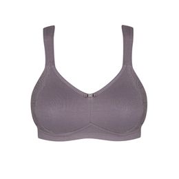 SuSa Damen Minimizer-BH "Minimizer ohne B&uuml;gel Nizza", Gr. 80, lila, Obermaterial: 75% Baumwolle CO. 20% Polyamid PA. 5% Elasthan EL., BHs