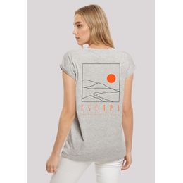 F4NT4STIC Damen T-Shirt "Escape Discover the World Landscape", grau, Gr. XXL, Obermaterial: 100% Baumwolle, Shirts, Discover the World