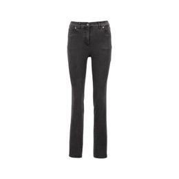 GOLDNER Damen Stretch-Jeans "Kurzgr&ouml;&szlig;e Trageangenehme Jeans mit extrahoher Elastizit&auml;t", grau, Gr. 20, Obermaterial: 81% Baumwolle CO. 18% Polyester