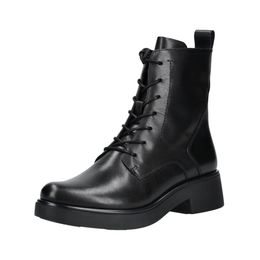 Caprice Damen Schnürstiefelette "Caprice Stiefelette Leder", Gr. 38, schwarz, Leder, Schuhe