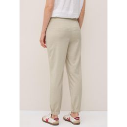 Cecil Damen Jogger Pants, beige, Gr. M, unifarben, Stoff, 54% Polyester, 43% Viskose, 3% Elasthan, Hosen, Middle Waist