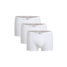 G&ouml;tzburg G&Ouml;TZBURG Herren Boxershorts "Boxershort 3er Pack", Gr. M, wei&szlig;, Obermaterial: 95% Baumwolle CO. 5% Elasthan EL., Unterhosen