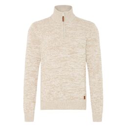 Blend Herren Troyer "Troyer BHDanni"bone wei&szlig;, Gr. XXL, Obermaterial: 70% Baumwolle CO recyc.. 30% Polyester Pol. recyc.., Pullover