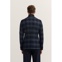 Bugatti Herren Sakko "Modern Fit", blau, Gr. 50, Glencheckmuster, 64% Polyester, 34% Viskose, 2% Elasthan, Sakkos, mit Stretch-Futter & Glencheck