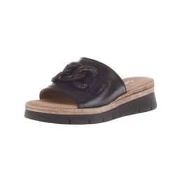 Gabor COMFORT Damen Pantolette "Gabor Comfort Pantoletten Nappaleder", Gr. 37,5, schwarz, Nappaleder, Schuhe