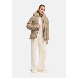 Marikoo Damen Winterjacke "Kwamee", beige, Gr. L, Obermaterial: 92% Nylon, 8% Elasthan; Innenseite: 100% Polyester; Futter: 100% Polyester;