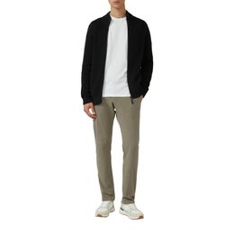 s.Oliver Herren Strickjackeschwarz, Gr. S, unifarben, Strick, Obermaterial: 100% Baumwolle, Strickjacken, mit Stehkragen und Rei&szlig;verschluss