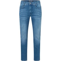 MAC Herren Regular-fit-Jeans "Arne Pipe", blau, Gr. 42, unifarben, Denim/Jeans, Obermaterial: 96% Baumwolle, 4% Elasthan, Jeans, im Five-Pocket Style