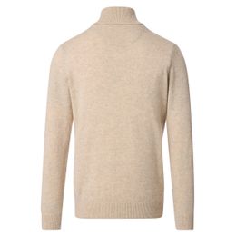 Venti Herren Rollkragenpullover "Venti Rollkragenpullover uni", beige, Gr. XL, 80% Wolle, 20% NY, Pullover