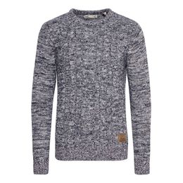 !Solid SOLID Herren Strickfleece-Pullover "Strickpullover SDPhilemon", blau, Gr. L, Obermaterial: 100% Baumwolle CO., Pullover