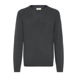 Blend Herren Strickfleece-Pullover "Strickpullover BHWeba"charcoal mix, Gr. XXL, Obermaterial: 78% Viskose CV. 22% Polyester PES., Pullover