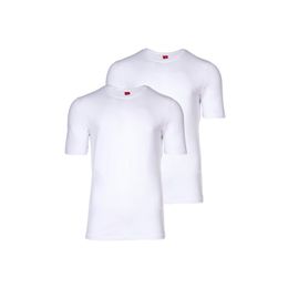 s.Oliver Herren T-Shirt "T-Shirt 2er Pack", wei&szlig;, Gr. M, Obermaterial: 95% Baumwolle CO. 5% Elasthan EL., Shirts