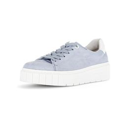 Gabor COMFORT Damen Sneaker "Gabor Comfort Sneaker Leder", Gr. 38,5, wei&szlig;, Leder, Schuhe