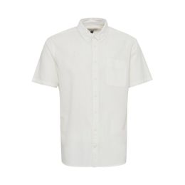 Blend Herren Kurzarmshirt "Kurzarmhemd BHShirt", wei&szlig;, Gr. M, Obermaterial: 70% Baumwolle CO. 30% Leinen LI., Hemden