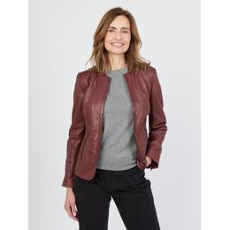 JCC Damen Lederjacke "Lida", rot, Gr. 36, Obermaterial: 100% Lammnappa; Futter: 100% Polyester, Jacken