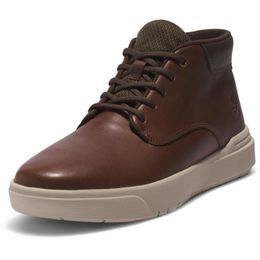 Timberland Herren Schn&uuml;rboots "SENECA BAYMID LACE UP SNEAKER", Gr. 42, braun, Leder, Schuhe, Winterstiefel, Schn&uuml;rstiefel, Winterschuhe