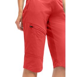 Maier Sports Damen Outdoorhose "Inara slim Capri Vario", rot, Gr. 46, 90% Polyamid, 10% Elasthan, Hosen, Damen Wanderhose, elastische Funktionshose