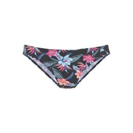 Kangaroos Damen Bikini-Hose "Agave", schwarz, Gr. 38, bedruckt, floral, Recycling-Polyamid, Badehosen, mit floralem Druck