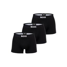 BOSS Herren Boxershorts "Boxershort Trunk 3P BOSS ONE 3er Pack", Gr. S, schwarz, Obermaterial: 95% Baumwolle CO. 5% Elasthan EL., Unterhosen